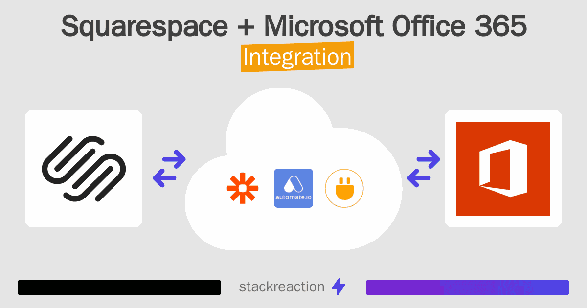 How to connect Squarespace and Microsoft Office 365 - App Integrations - Stackreaction